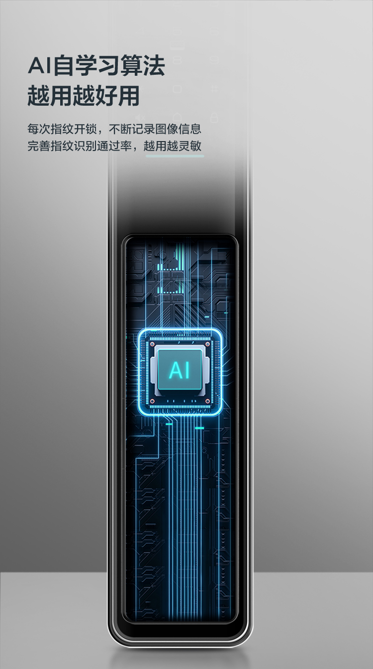 AI大屏猫眼智能锁K5C