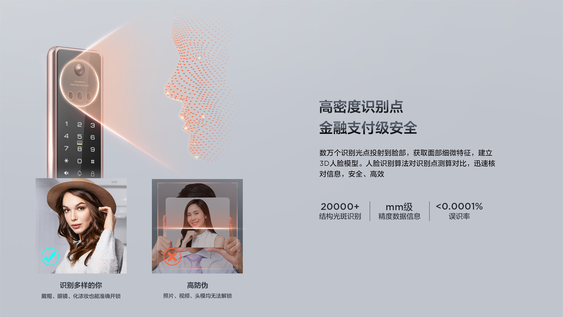 3D人脸识别猫眼锁X7S